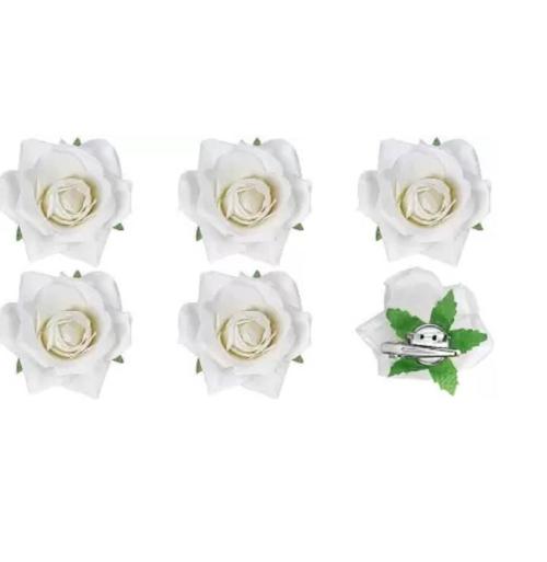 Buy KAIMA Beautiful Rose Flower Bun Pin Hair Juda Clips for Women and ...
