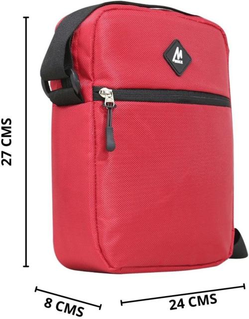 Buy Mike Bags Red Polyester Solid Messenger Bag V2 Backpack - 5 L ...