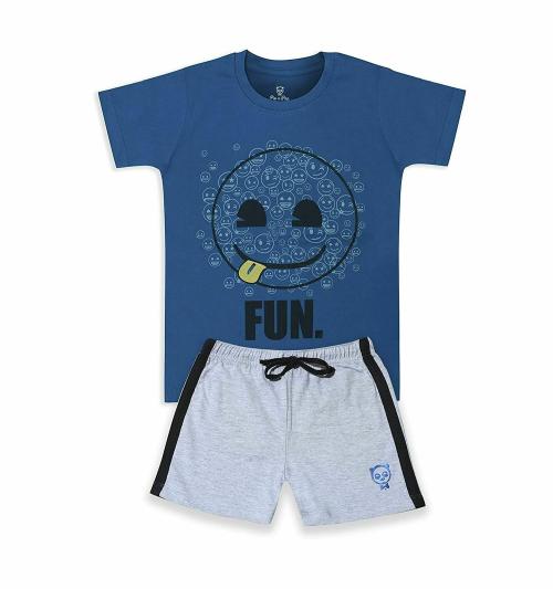 Buy PIP N PAP Boys Multicolor Cotton Pyjama Set Online at Best Prices ...