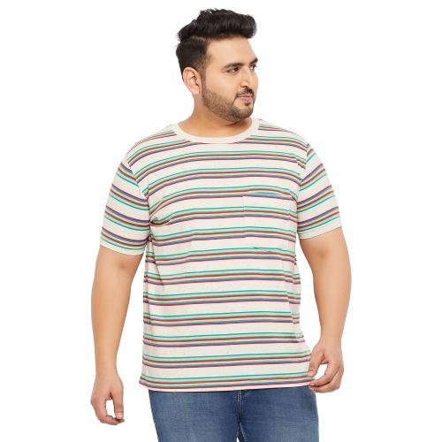 Buy Bigbanana Men Plus Size Brovin-Multi Multi Round Neck Tshirt Online ...