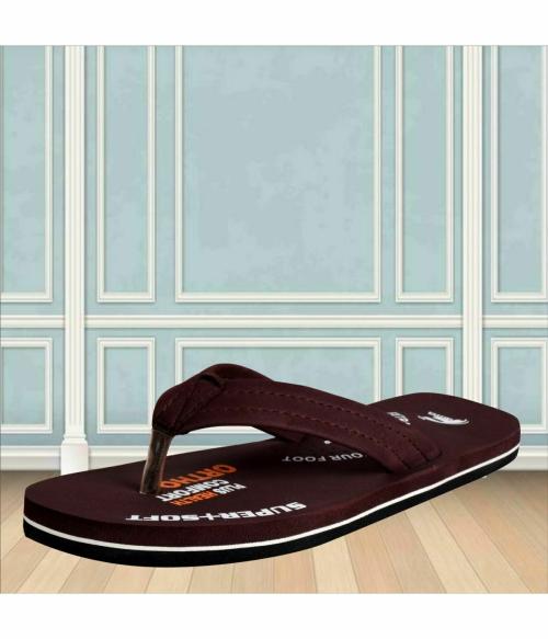 Buy Fortiva Comfortable Brown Slippers For Men Online at Best Prices in ...