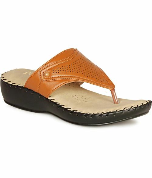 Buy Denill Tan Slippers for Women Online at Best Prices in India - JioMart.