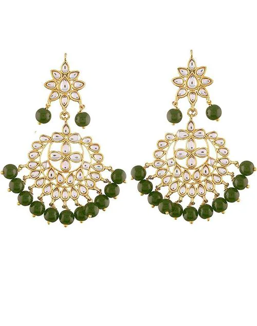 Buy Karatcart Metal GoldPlated Fashion Chandbali Hook Dangler Stylish ...