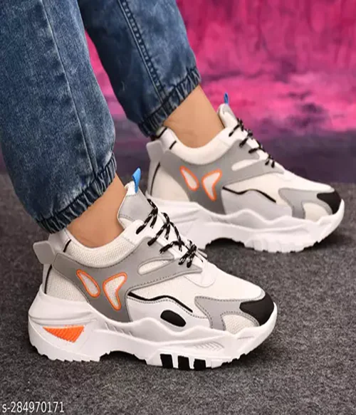 Buy FreeMo Colorblocked Sneaker For Men Shoes-Size-UK-8-White Online at ...