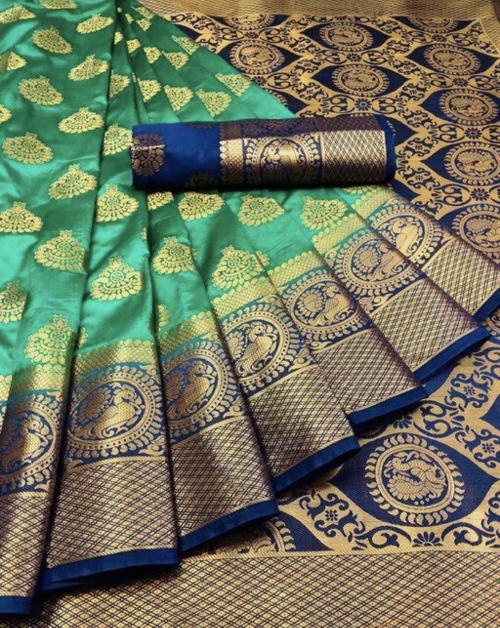 Buy NS World Women Light Green Dyed Art Silk Saree Online at Best Prices in India - JioMart.