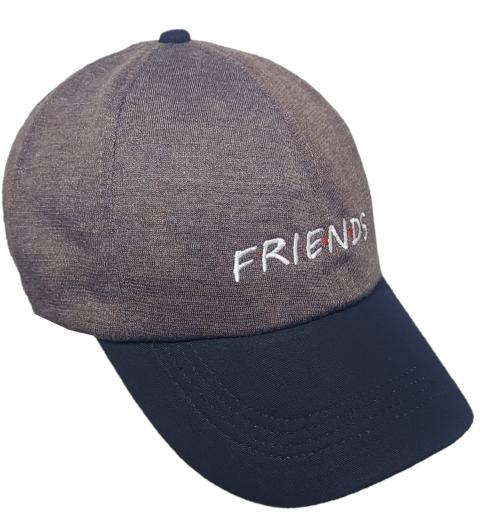 Buy Atabz Cotton Brown fancy Friends long visor sports Friends logo ...