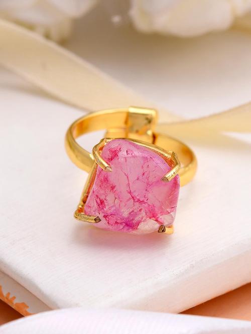 Buy Raw Pink Colored Stone Ring Online at Best Prices in India - JioMart.