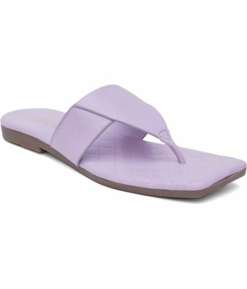 Buy Shuz Touch Purple Flat Sandals for Women Online at Best Prices in ...