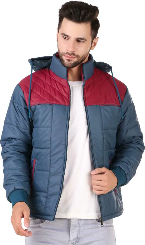 Buy BARSTOW Full Sleeve Colorblock Men Jacket - Airforce - XXL Online ...