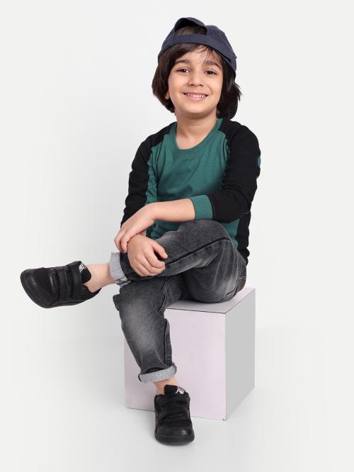 Buy Kcoy Boys Black Denim Slim Jeans (9-10 Years) Online at Best Prices ...