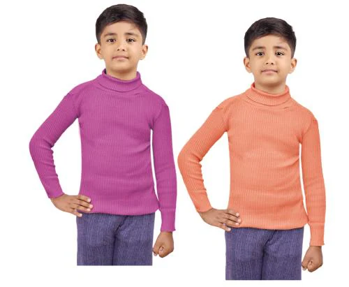 Buy IndiWeaves Boys Wool Warm High Neck Skivvy for Winter (Pack of 2 ...