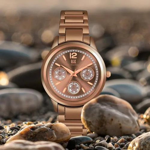 Buy IIK COLLECTION Rose Gold Dial Rose Gold Stainless Steel Watch for ...