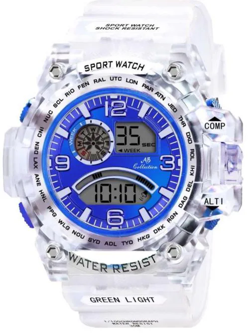 Buy SKIVIEI Transparent Strep Automatic Multi-Function Digital Watch ...