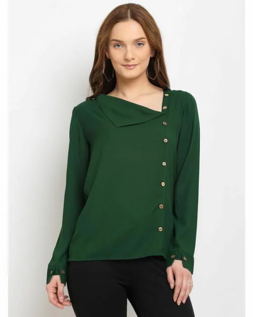 Buy La Zoire Fake Placket Solid Top Online at Best Prices in India ...
