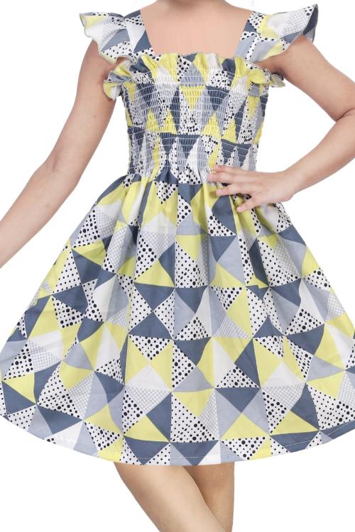 Buy RIDA DRESSES for Girls Full Length Frocks,Blend,smuk printed frocks ...