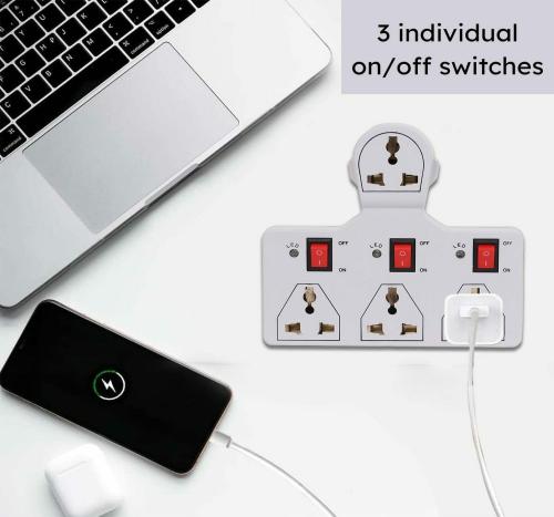 Buy Tarun Universal Socket 3 Switch Multi Plug Extension Board 4 Socket Extension Boards Set Of