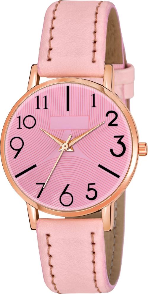 Buy Praizy Times Analog Pink Dial Pink Strap Watch With Bracelets For ...