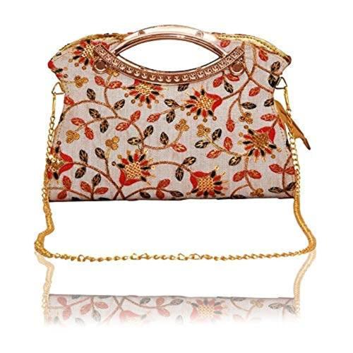 Buy DN Enterprises Indian Rajasthani Jaipur Bohemian Art Foldover Clutch Cross Body Bags For ...