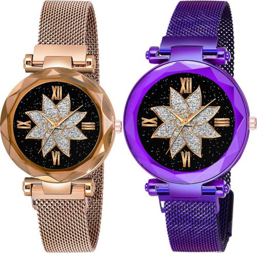 Buy DAINTY Multi-color Dial Multi-color Strap Analog Watch For Women ...