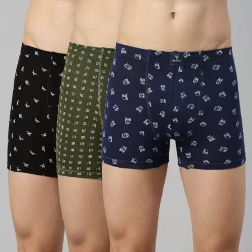 Buy PRINTED MULTICOLOR TRUNKS FOR MEN (pack of 3) 78 Online at Best ...