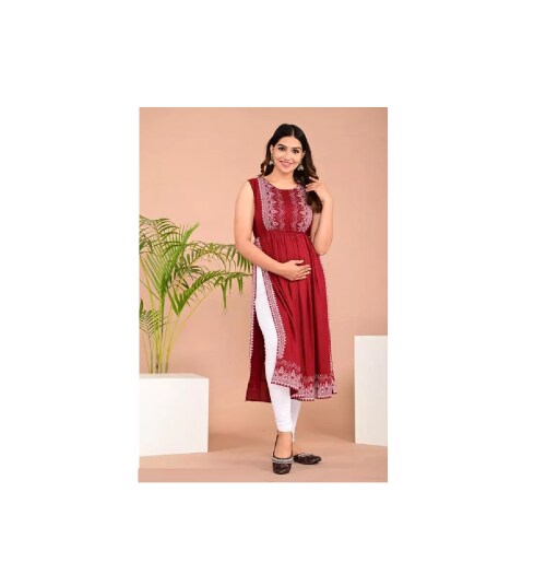 Buy BADRIKA Rayon Printed Kurti For Women Online at Best Prices in ...