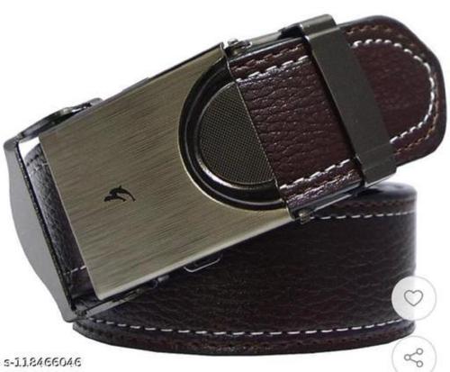 Buy SHINE STYLE Men's Lather Stylish Buckle Autolock Belt For Formal ...
