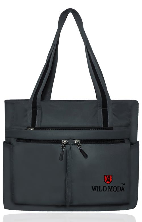 Buy WILD MODA Women's Shoulder Bag (Grey & Black) Online at Best Prices ...