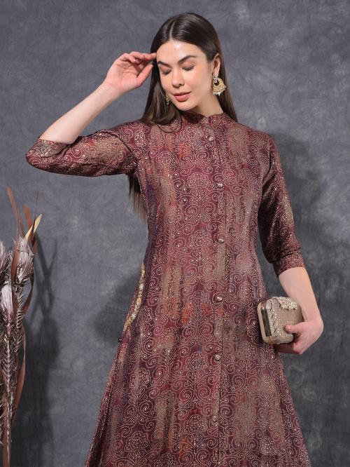 Buy Mamoose Women's MAROON Colour Kurti Online at Best Prices in India ...