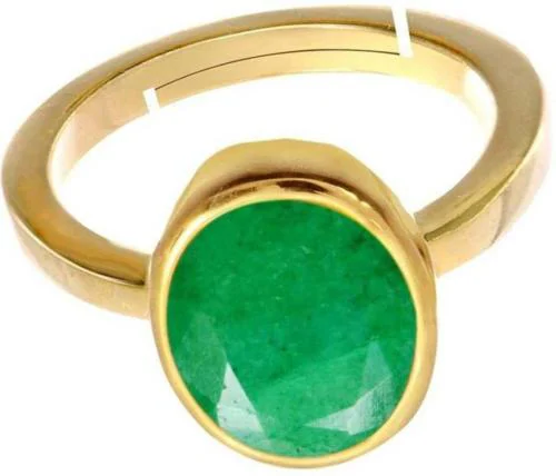 Buy Chopra Gems & Jewellery Gold Plated Brass Certified Emerald Panna Panchdhatu Rashi Ratan ...