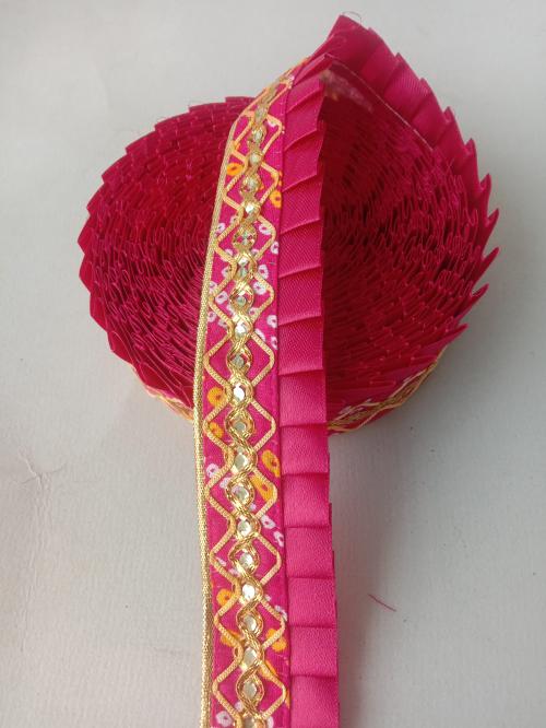 Buy KHODU Lace (9 Mtrs. x3.70 cms) Trims Used for Saree, Suits, Dresses ...