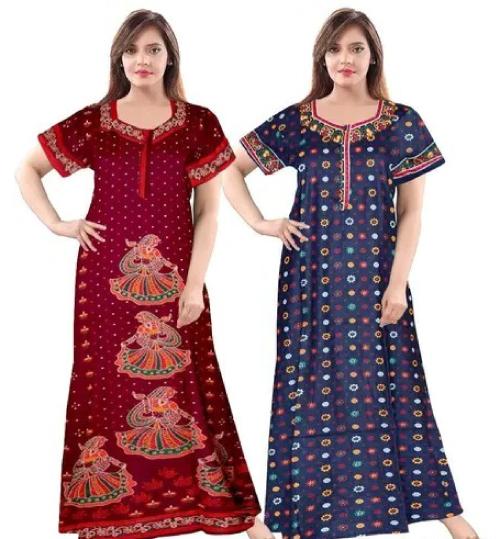 Buy DEEYA M New Design Cotton RegularDEEYA M Gujari Printed Combo ...