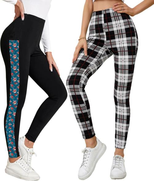 Buy ALISBA Women Multicolor Self Design Lycra Blend High Rise Jeggings ...