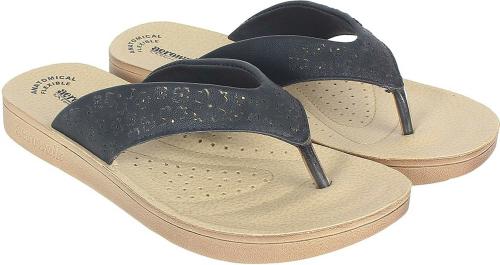 Buy Aerowalk Women Black Flats Sandal (6) Online at Best Prices in ...