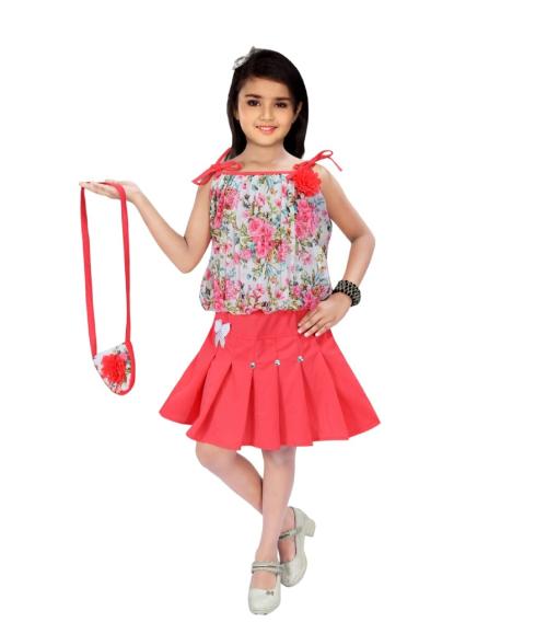 Buy RIDA DRESSES for Girls Full Length Frocks, Cotton Blend,printed ...