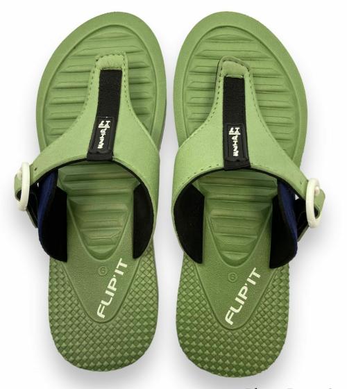 Buy FLIP'IT STONE GREEN FLAT WOMEN SLIPPER Online at Best Prices in ...