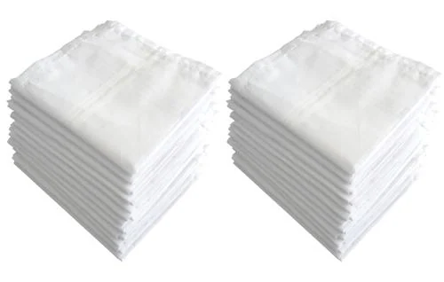 Buy S4S 100% Cotton Pack of 24 Premium Handkerchiefs Hanky For Men ...