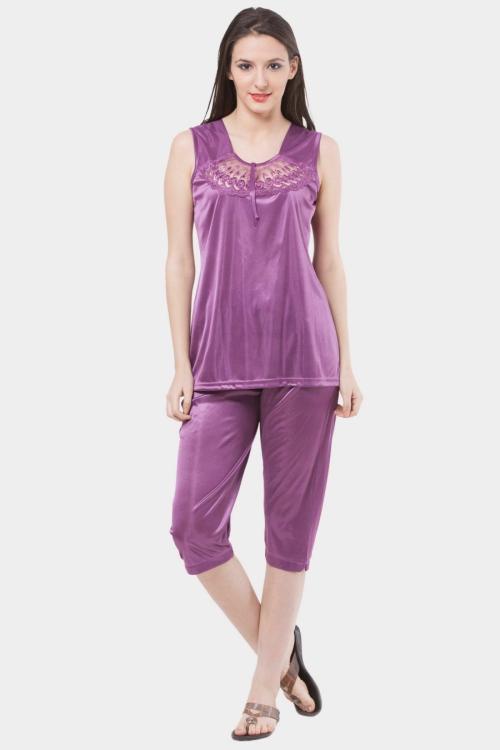 Buy Fasense Women Satin Top & Capri Set Online at Best Prices in India ...