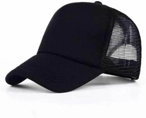 Buy ALAMOS Unisex Black Net Baseball Cap (Free Size) Online at Best ...