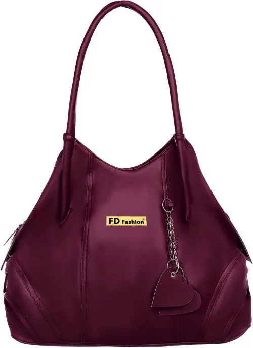 Buy FD Fashion Soft Luggage Women Maroon Shoulder BagWomen Handbags ...