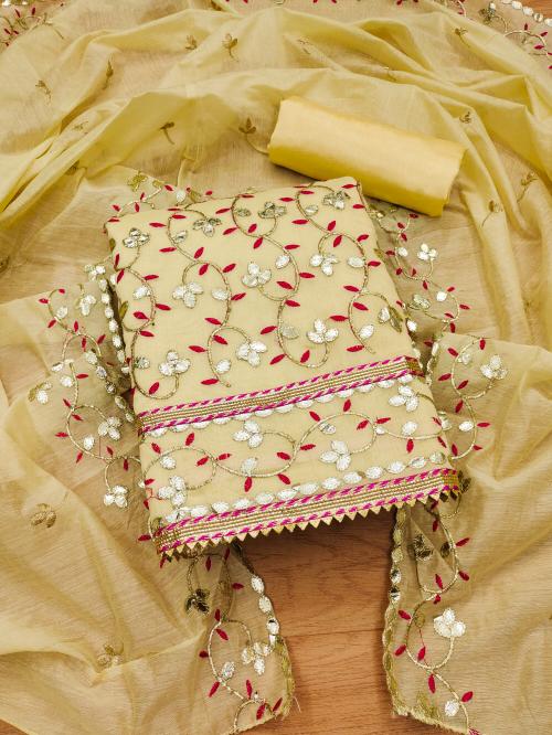 Buy Panzora Chanderi Silk Elegance Dress Material Set for Women Online at Best Prices in India ...