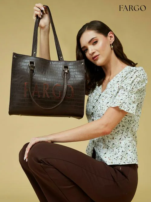 Buy Fargo Women Brown Tote (FGO-648) Online at Best Prices in India ...