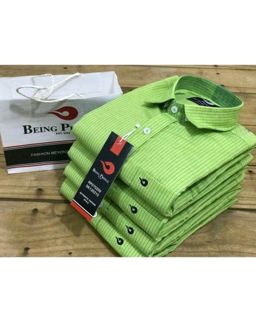 Buy BEING PRIMAL American Thread Premium Quality Mens Cotton Self ...