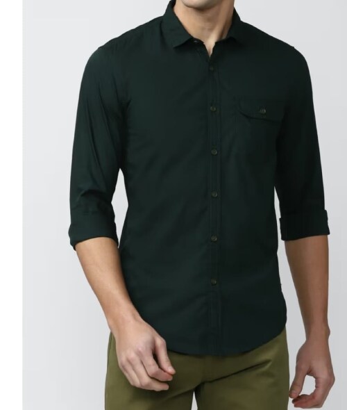 Buy LG Men's Solid Slim Fit Casual Shirt Online at Best Prices in India ...