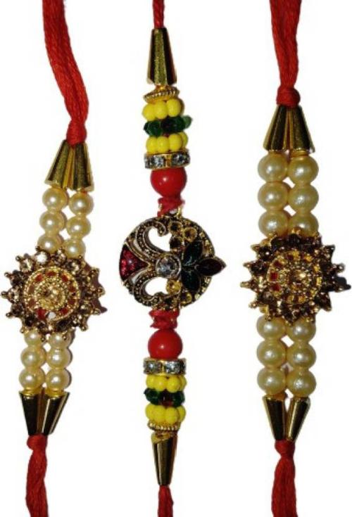 Buy Bhavya Sales Multicolor Rakhi Set For Men And Women - Mangalam448 ...