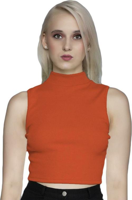 Buy AD2CART_Women Lycra Blend Orange Crop Top_XS Online at Best Prices in India - JioMart.