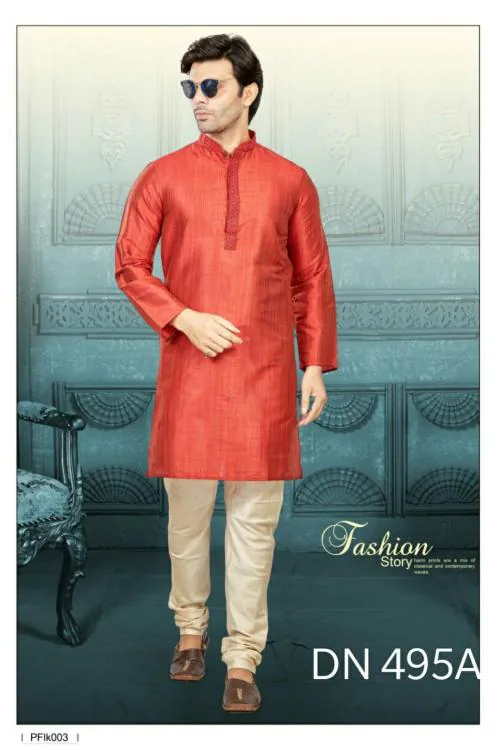 Buy VEERAYA Men Kurta-RED Color-Size -M || Kurta for Men || Men's ...