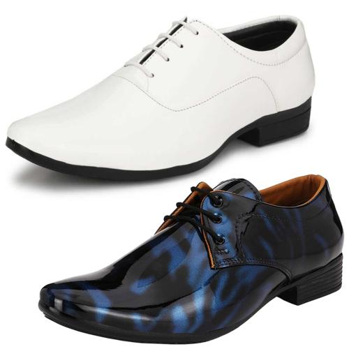 Buy Vitoria Stylish Leather Formal Shoes Combo For Men And Boys ,Pack ...