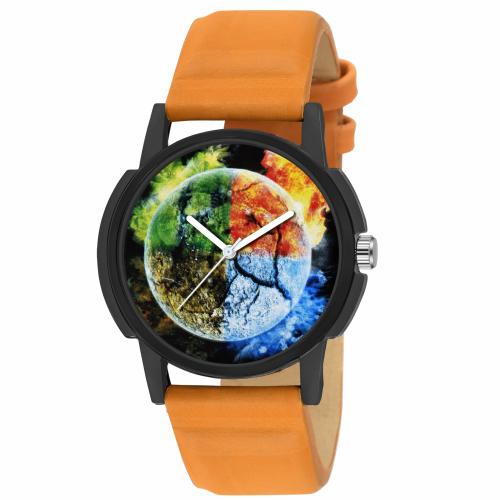 Buy Talgo Analogue Multi Color Dial and Brown Leather Wrist Watch for ...