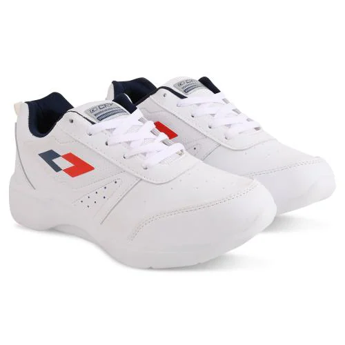 Buy CRV ACTIVE 01 WHITE-NBLU LIGHT WEIGHT SPORTS SHOES Online at Best ...