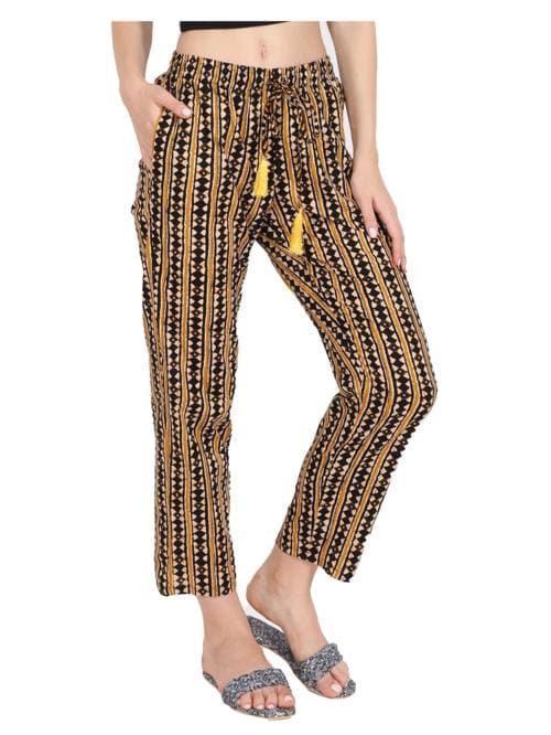 Buy Evolove Women Bingo Black Printed Cotton Pajama (L) Online at Best Prices in India - JioMart.